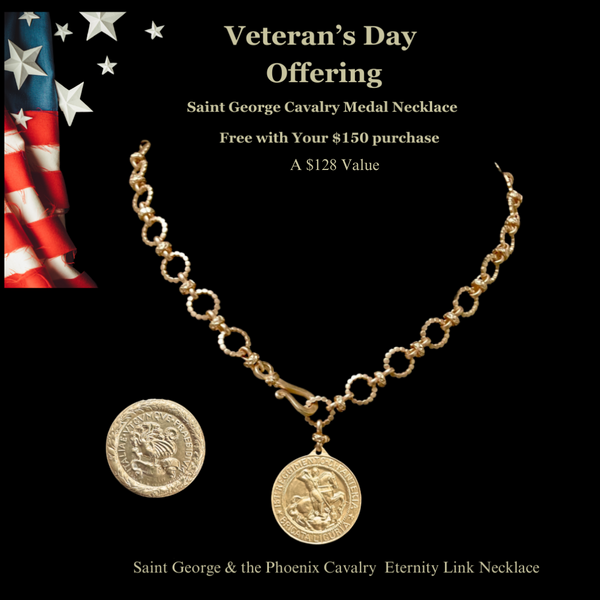 Special New Cavalry Medallion in Honor of All Veterans - Whispering Cowgirl