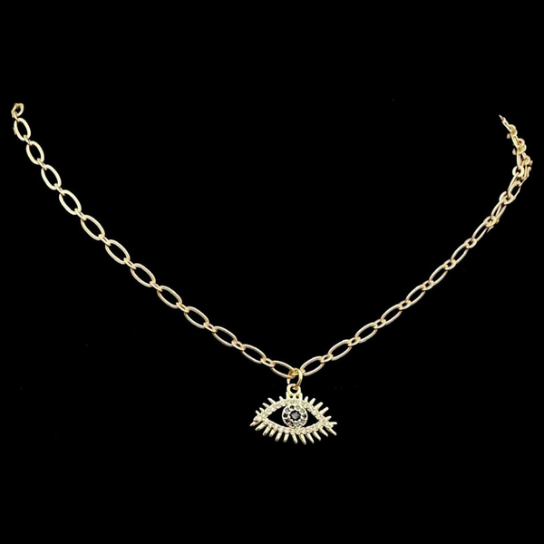 All Seeing Eye Wisdom Chain Necklace - Whispering Cowgirl